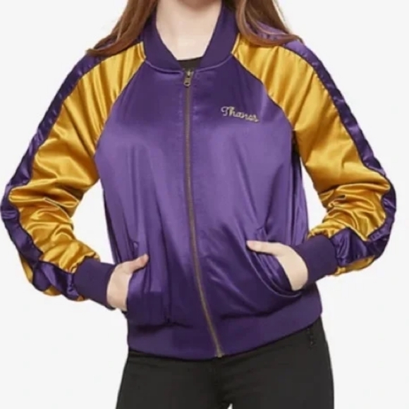 Hot Topic | Jackets & Coats | Thanos Satin Bomber Jacket Size M | Poshmark
